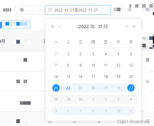 Vueelement 实现时间选择器切换周月选择element 左右键头日期切换周 Csdn博客 2351