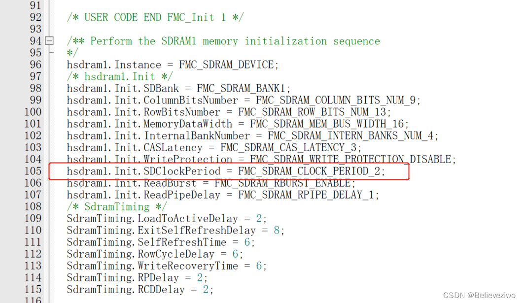 stm32cubeMX配置stm32h743 SDRAM-学习总结-CSDN博客