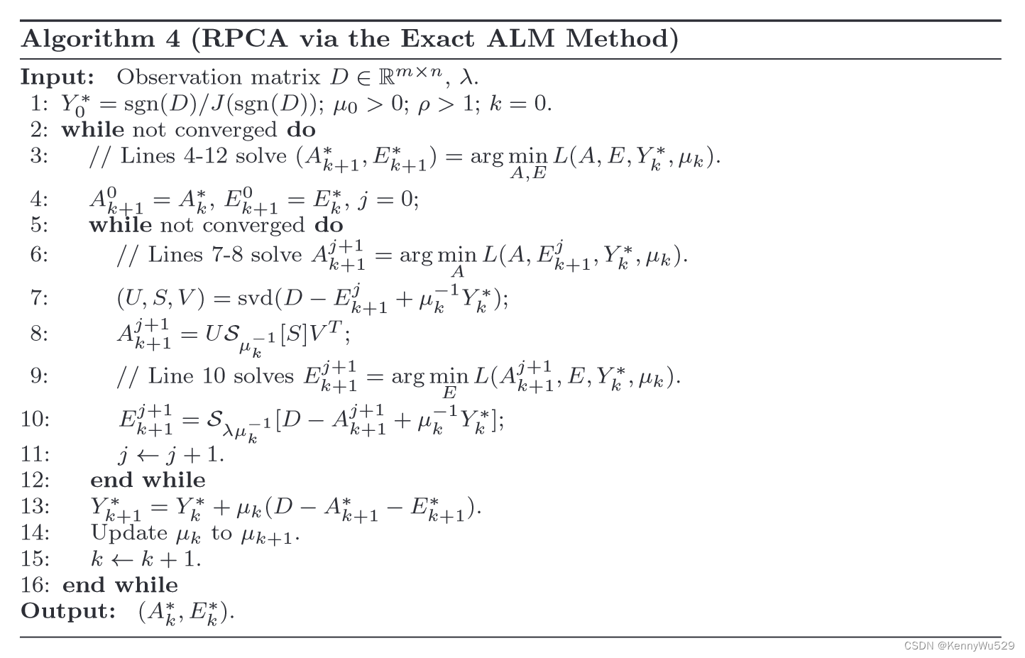 入门：The Augmented Lagrange Multiplier Method for Exact Recovery of Corrupted Low-Rank Matrices辅助 ...