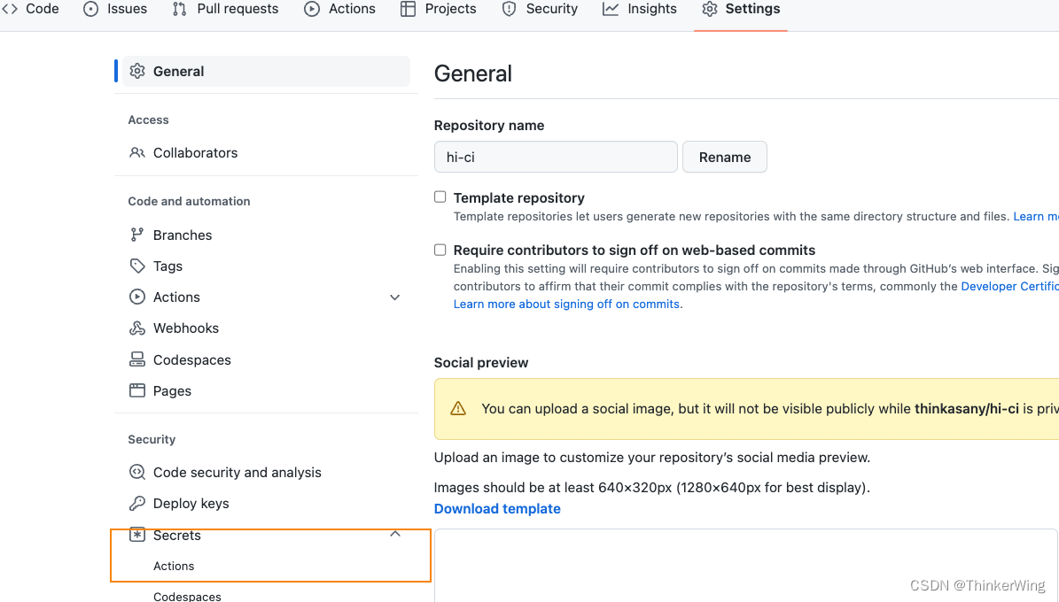 【github Action】github Action Ci工作流发布到阿里云部署 Github Action 阿里云 工作流 Error Repository Access Blo Csdn博客