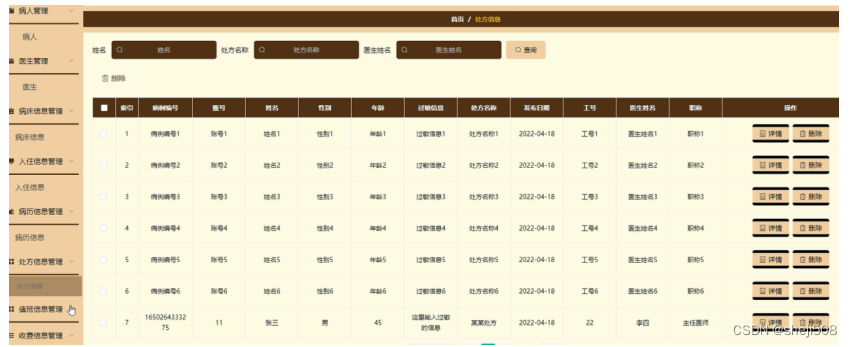 Python Django毕业设计中小型医院综合管理系统（程序lwdjango实现开处方收费 Csdn博客 8035