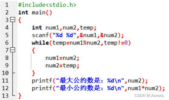 C语言习题2——最大公约数，最小公倍数_sdut-c语言实验-2 最大公约数和最小公倍数-CSDN博客