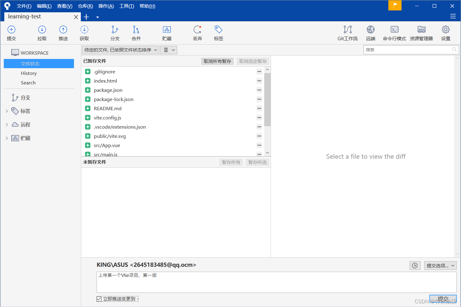 005使用gitee与sourceTree等仓库管理工具_gitee sourcetree-CSDN博客