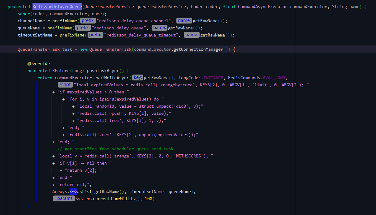 【RuoYi-Vue-Plus】学习笔记 15 - Redisson（一） 延迟队列 Delayed Queue 添加队列数据（Redisson 源码 + Lua 脚本）_redis延时任务若 ...
