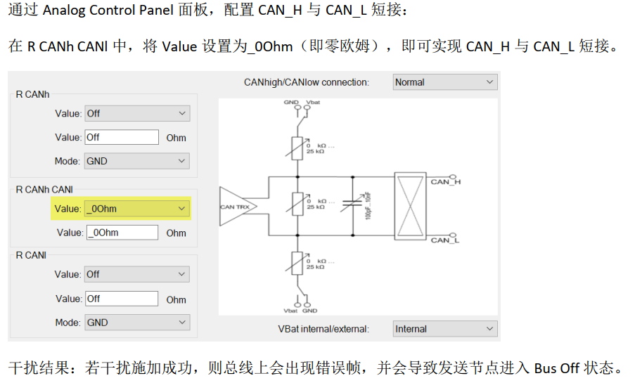 Canalyzer and Canoe use six: the use of the VH6501 interference (Busoff multiple interference ...