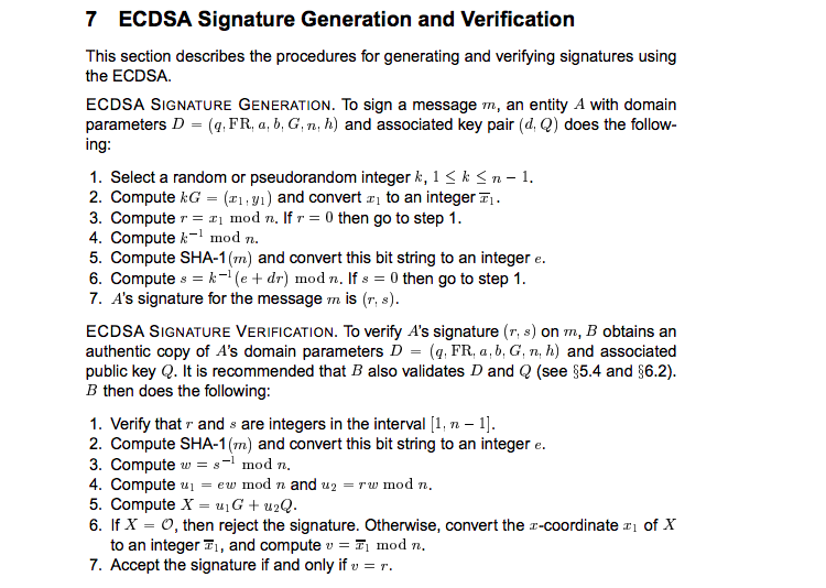 ECDSA 标准与实现_ecdsa标准文档-CSDN博客