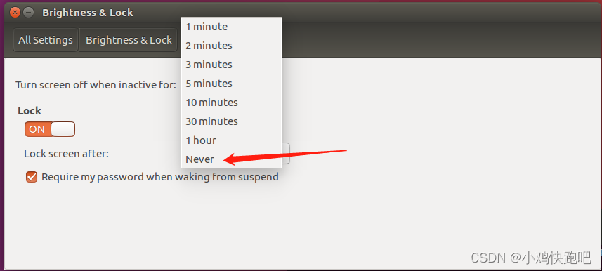 ubuntu使用图形界面关闭或延长自动休眠_ubantu熄屏管理-CSDN博客