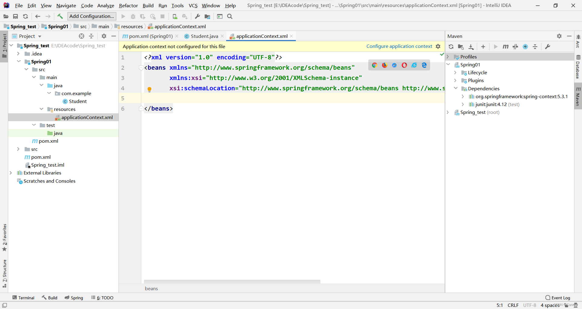 IDEA2019 新建第一个Spring项目（新手进，通俗易懂）_idea2019创建springmvc项目-CSDN博客