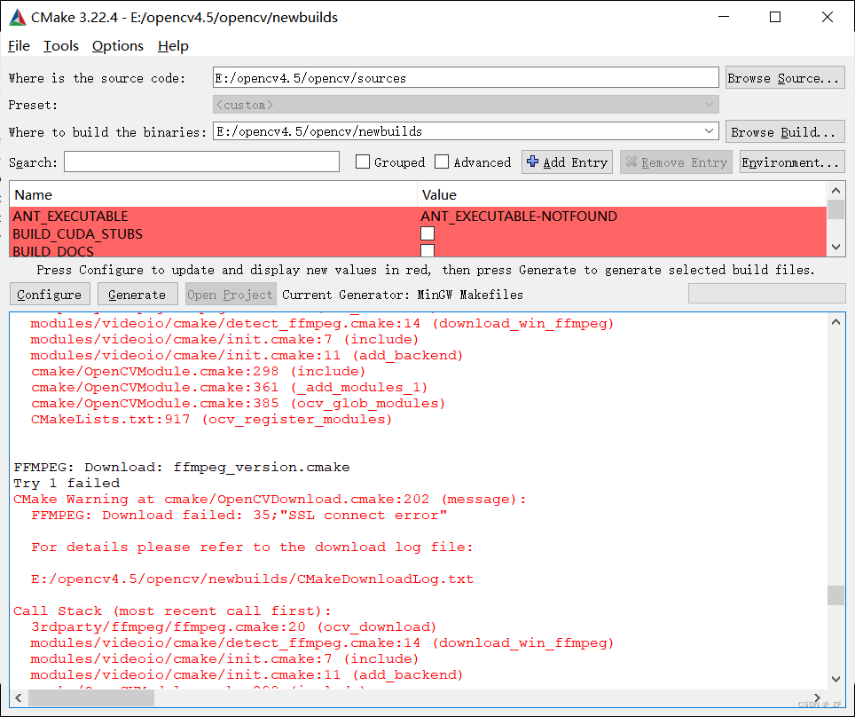 使用qt的mingw编译opencv源码qt Mingw Opencv Csdn博客