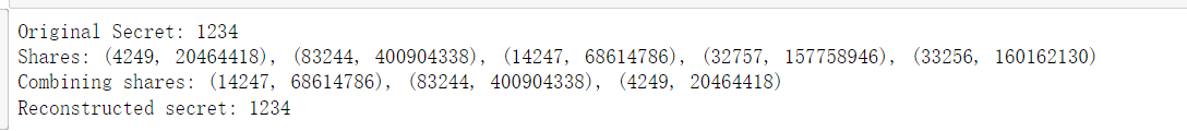 【密码学】Shamir秘密分享python实现_shamir python-CSDN博客
