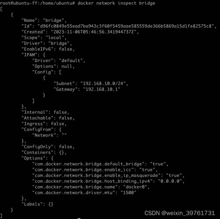 ubuntu22下Docker修改默认网段（bridge、docker0 的网段）_ubutun修改docker ip-CSDN博客