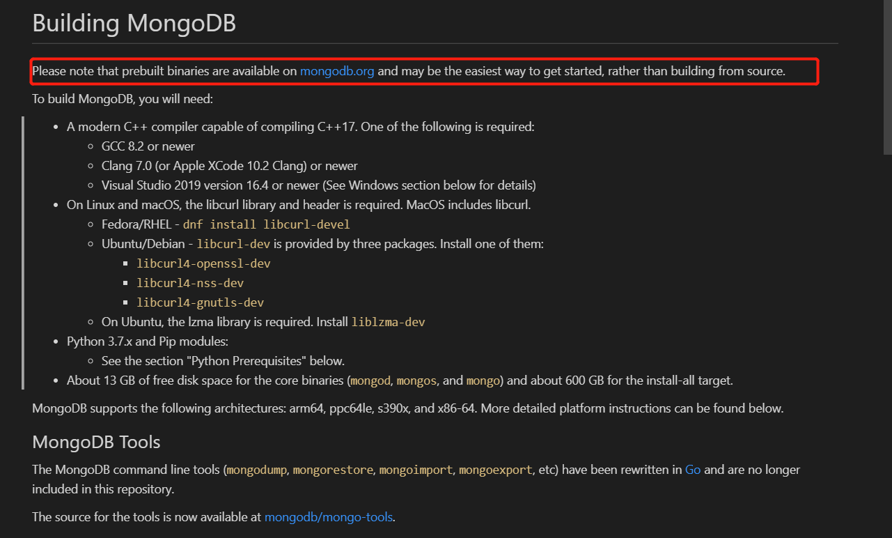 Docker官方推荐操作系统镜像Alpine源码安装MongoDB_docker fatal error: killed signal terminated progr-CSDN博客