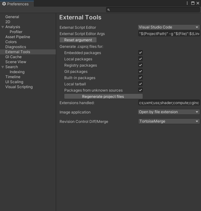 Unity VSCode 基础 设置_unity vcode sln暗了-CSDN博客