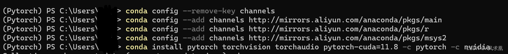 conda安装pytorch出现Solving environment: unsuccessful initial attempt using frozen solve.-CSDN博客