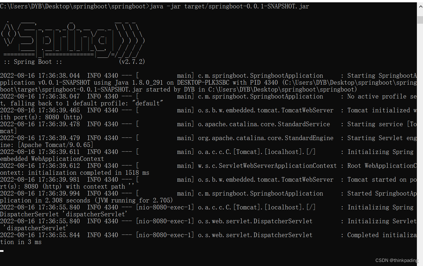 通过Spring Boot官网创建springboot工程模板，并运行试验_springboot官方模板_thinkpading的博客-CSDN博客