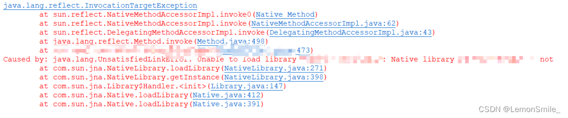 Jna调用dll/so出现 UnsatisfiedLinkError：Unable to load library xxx： Native library xxxx not found in ...