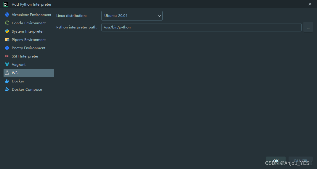 Pycharm+Win10+WSL2(Ubuntu)+Anaconda在win上构建运行于Linux内核的深度学习虚拟环境_linux环境的深度学习代码能在windows下运行吗-CSDN博客
