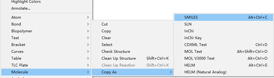 Chemdraw —— SMILES与二维结构之间的互相转换_chemdraw smiles-CSDN博客