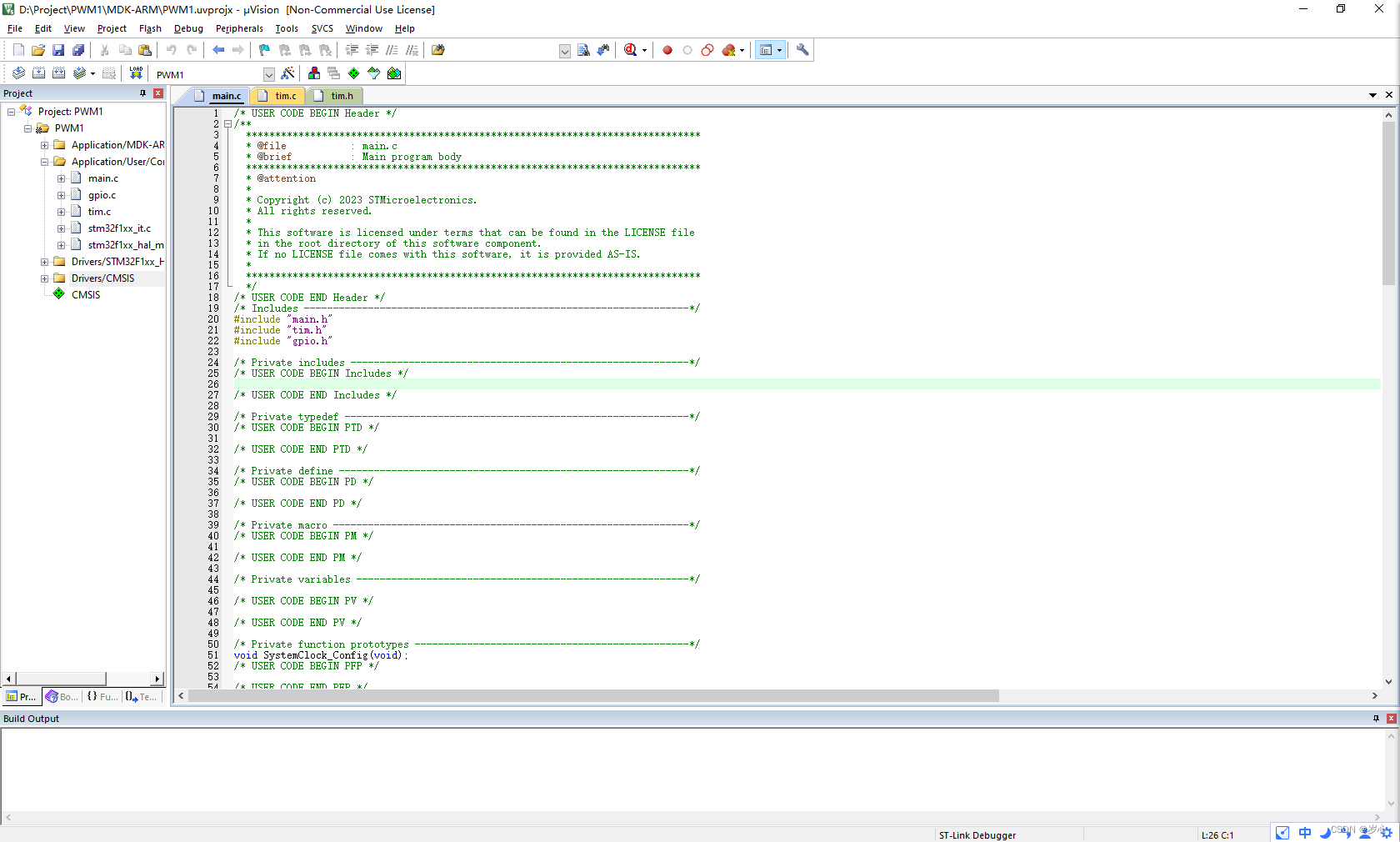 STM32初学入门笔记（2）：STM32CubeMX配置STM32输出可调PWM方波_stm32单片机如何输出连续可调的pwm-CSDN博客