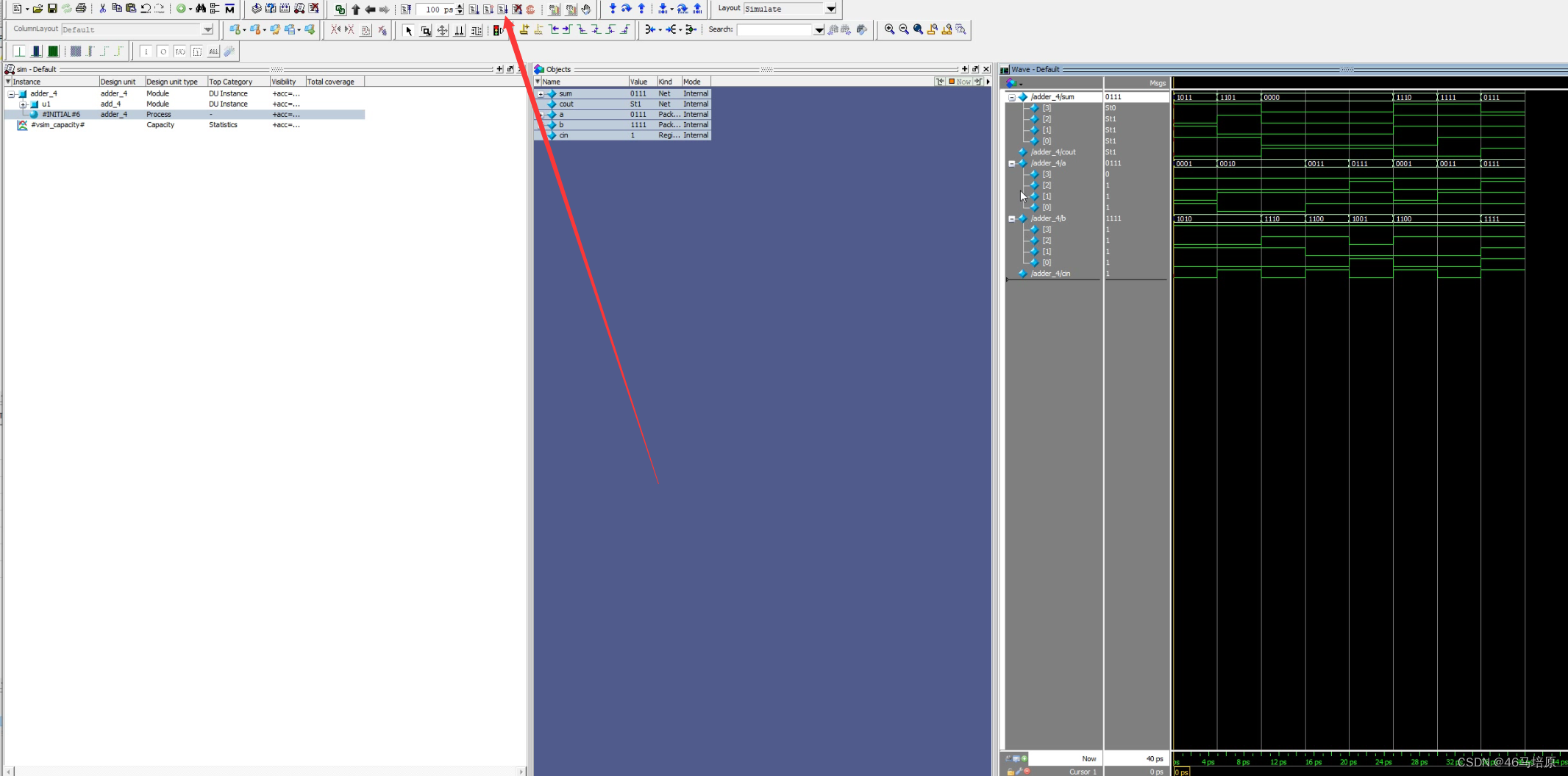 Four Full Addition Modelsim Simulation And Quartusii View Rtl Schematic Diagram Programmer Sought