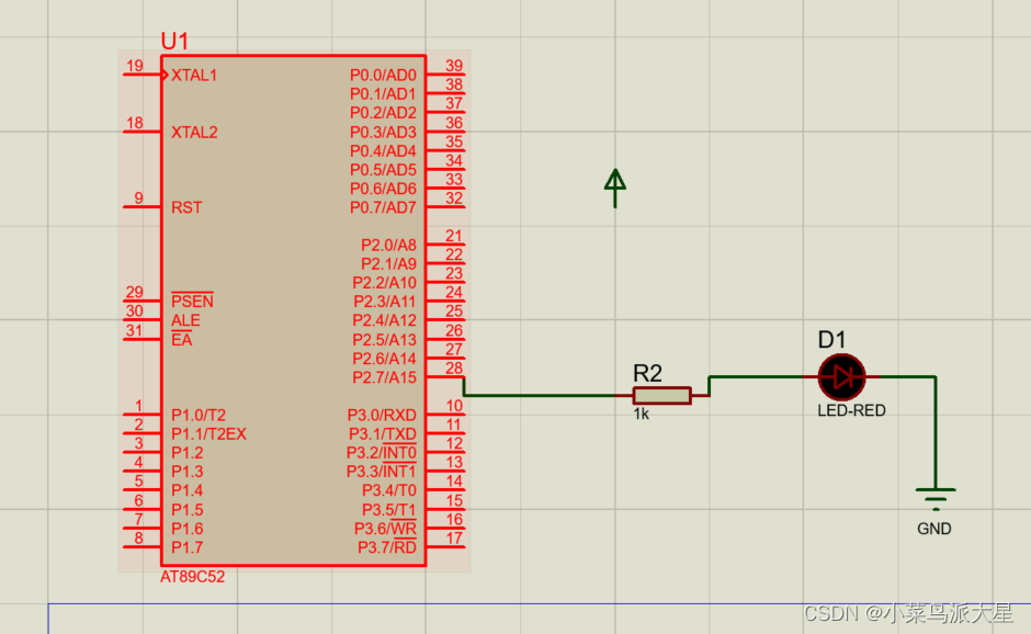 Proteus仿真之点亮LED_proteus点亮led灯-CSDN博客