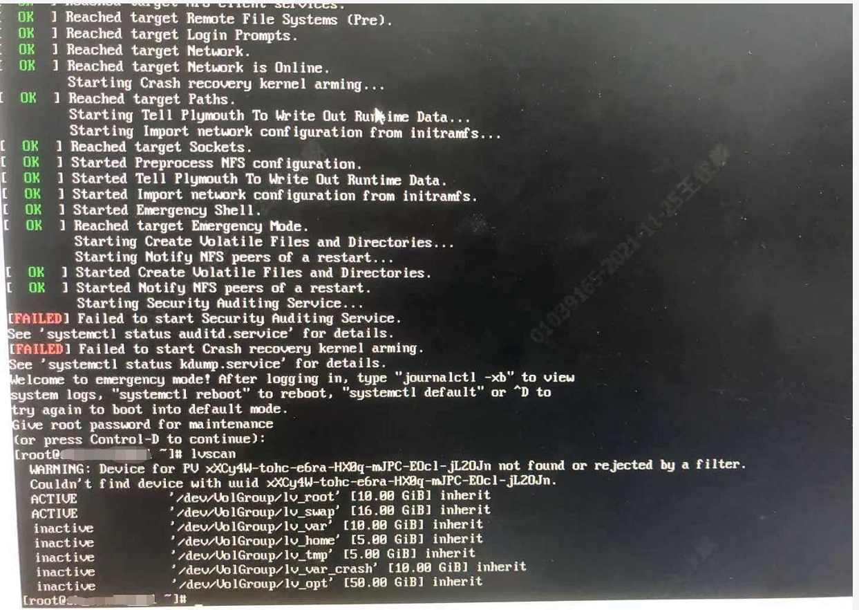 Linux操作系统重启后丢失/dev/sdb处理一例_linux操作系统如果找不到sdb文件如何修复-CSDN博客