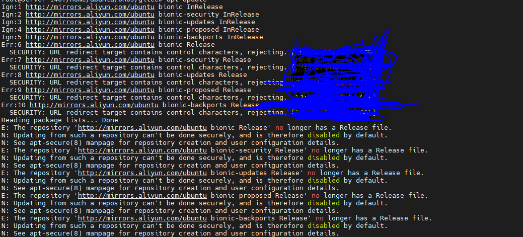 Apt Update Updating From Such A Repository Can‘t Be Done Securely And Is Thereforeupdating 