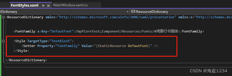 WPF使用外部字体文件（.ttf/.otf）_wpf 字体-CSDN博客