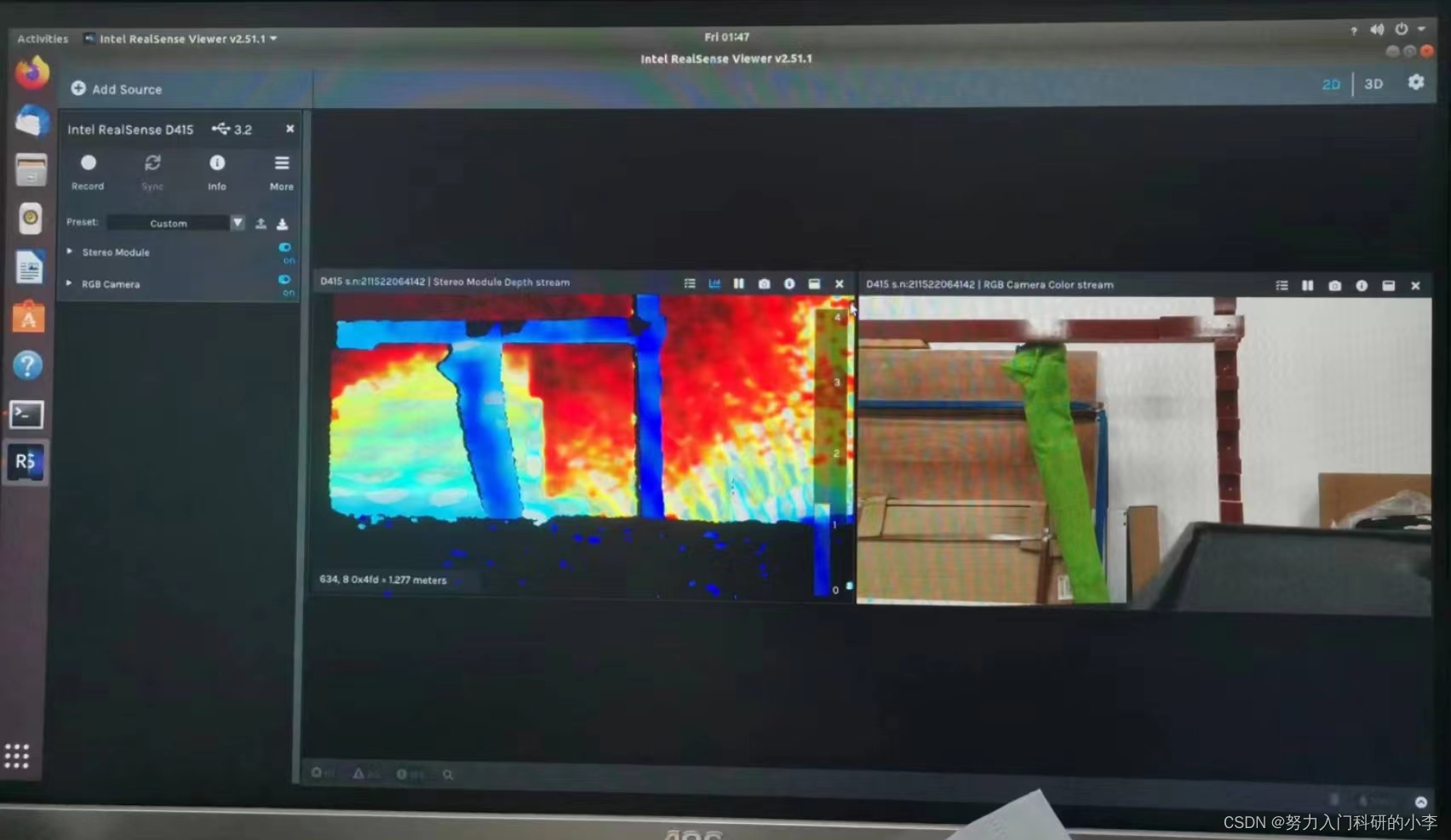 树莓派4 Ubuntu18 04 使用realsense D415 Pyrealsense2 Csdn博客