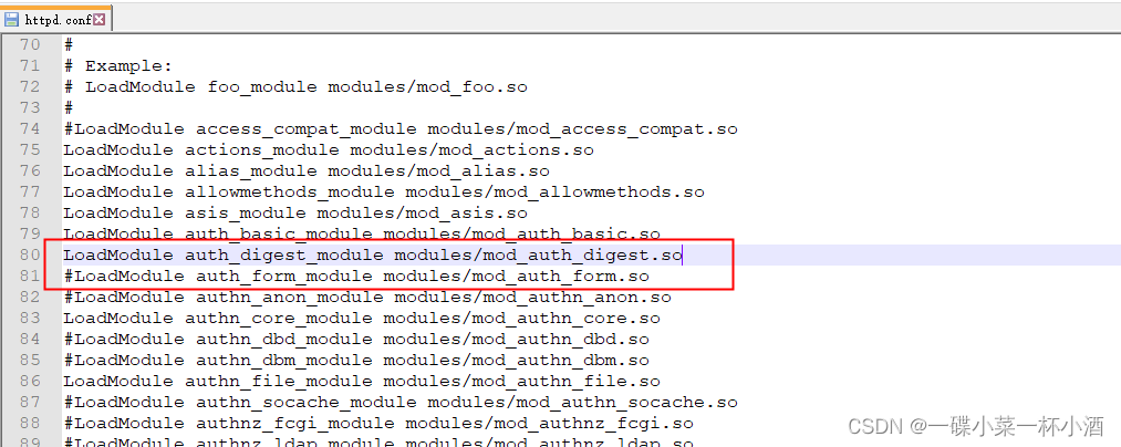 Apache2 Windows安装与HTTP Server Digest 认证_apache2 安装 win_一碟小菜一杯小酒的博客-CSDN博客