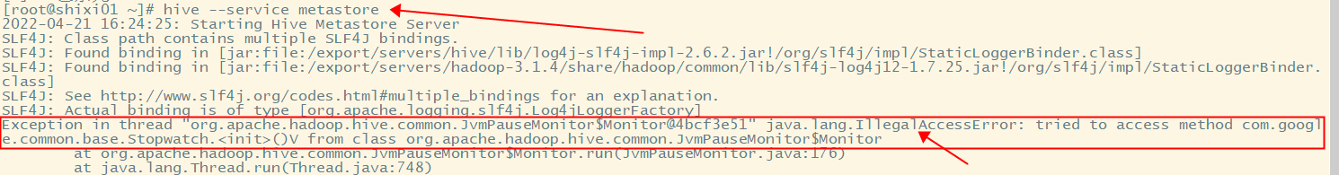 报错：show Databases；failed Semanticexception Orgapachehadoophiveqlmetadatahiveexception Ja 