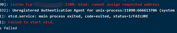 etcd 2380: bind: cannot assign requested address_etcd bind: cannot assign requested address-CSDN博客
