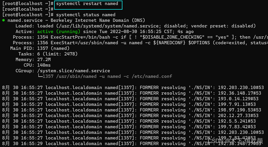 Linux中bind9的view（视图解析）配置示例与注意事项_linux中view inside-CSDN博客