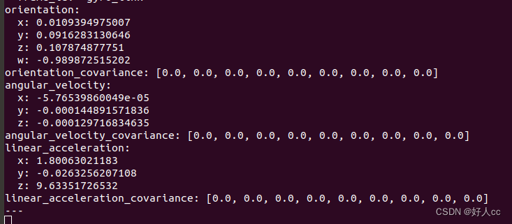 Ros读imu数据ros读取串口imu数据 Csdn博客