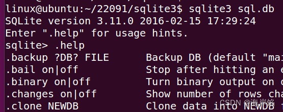 Linux中sqlite3数据库的基础命令和使用方法sqlite3退出 Csdn博客 
