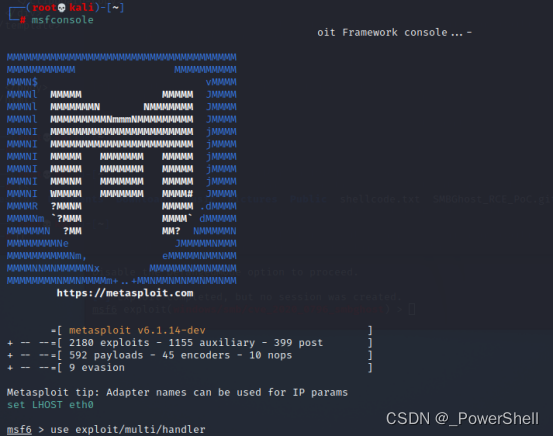 [ MSF使用实例 ] 利用永恒之黑采用正向连接 shell 获得主机权限(CVE-2020-0796)(SMBGhost)_msf正向shell-CSDN博客