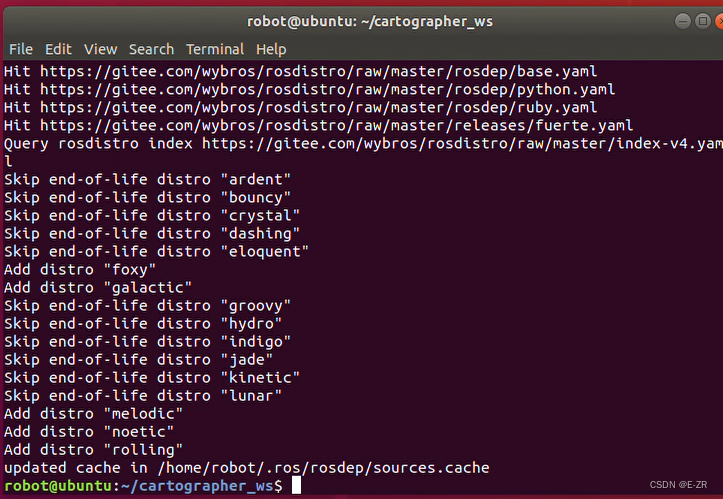 ros-melodic安装cartographer_cartographer 二进制-CSDN博客