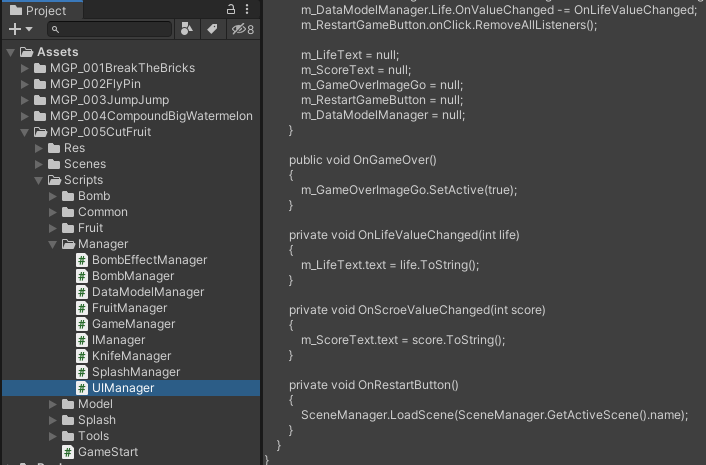 Unity 游戏实例开发集合 之 CutFruit (切水果(水果忍者)) 休闲小游戏快速实现_unity3d切水果-CSDN博客