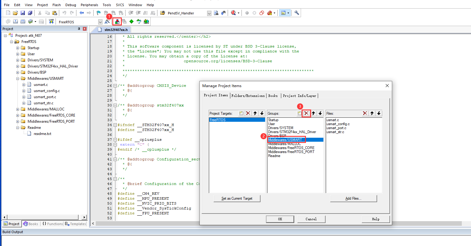 【FreeRTOS】STM32F407 移植 FreeRTOS（基于正点原子例程）_stm32f407 rtos 移植-CSDN博客