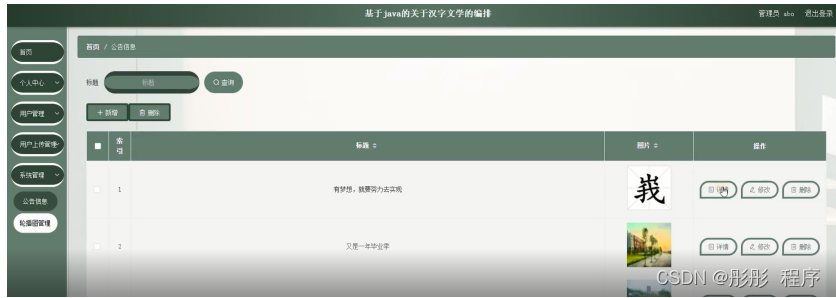 计算机毕业设计nodejsvue基于java的关于汉字文学的编排（程序源码lw部署） Csdn博客