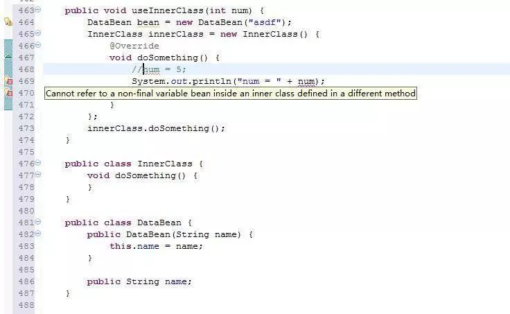 java方法中的内部类访问局部变量为什么要求是加final_variable 'result' is accessed from within inner cl-CSDN博客