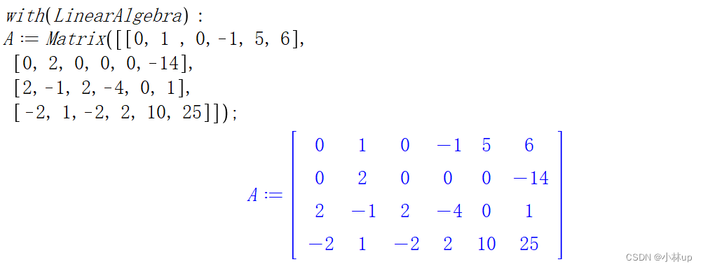 Maple输入矩阵和向量-CSDN博客
