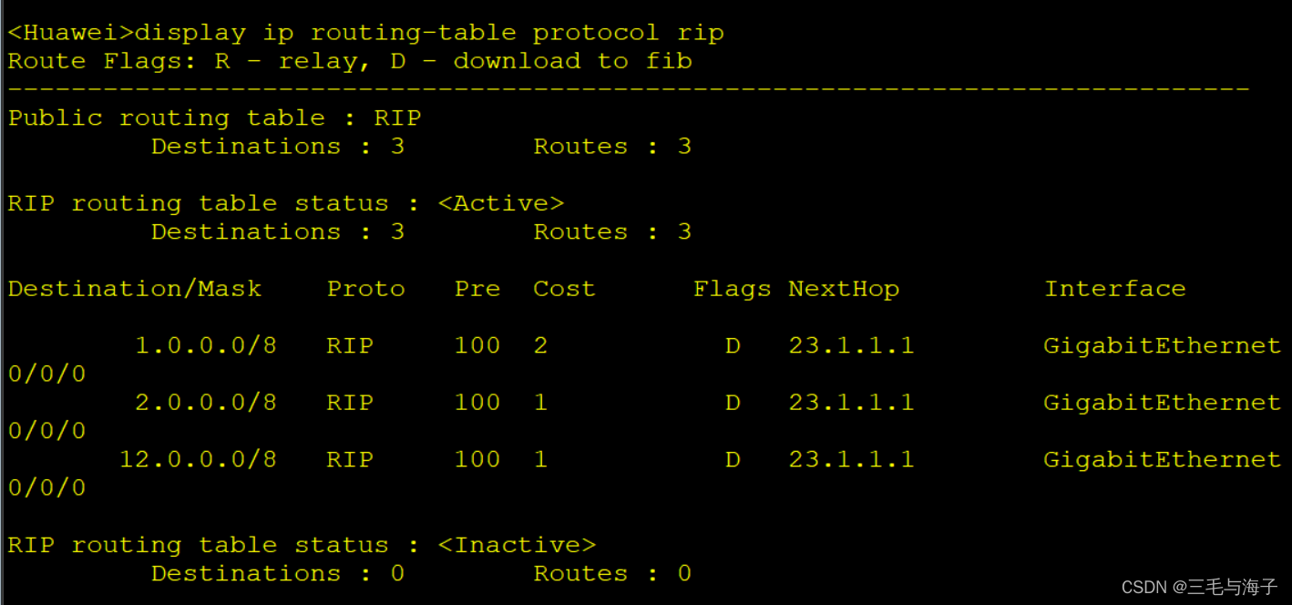 动态路由协议 RIP 协议 ( 下 ） 基础配置_rip拓扑-CSDN博客