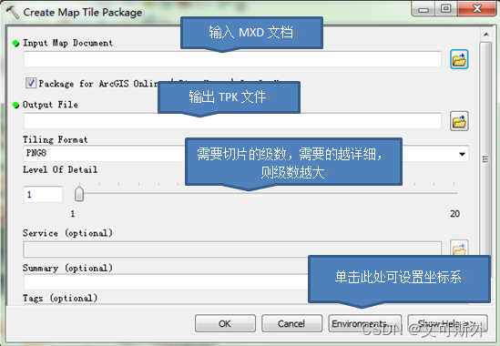 ArcMap制作TPK文件_艾可斯外的博客-CSDN博客