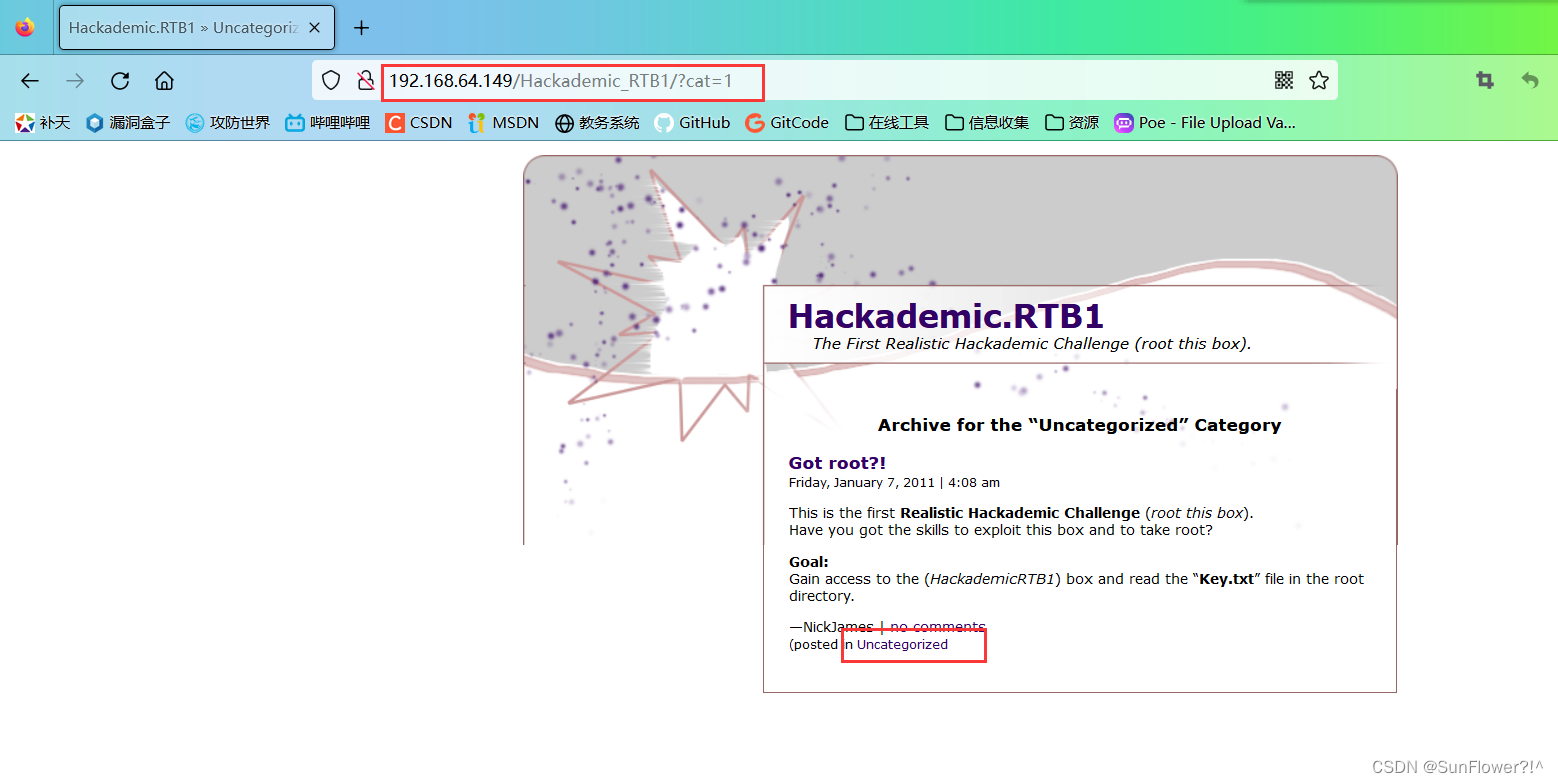渗透测试——Hackademic.RTB1靶场-CSDN博客