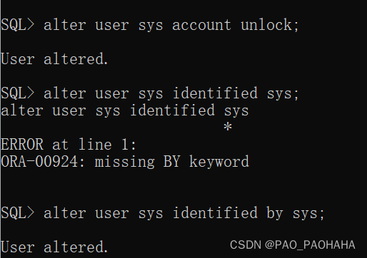 修改oracle用户名sys密码,并使用sys用户登录ora 28009oracle服务器账号sya密码 Csdn博客eos 0762