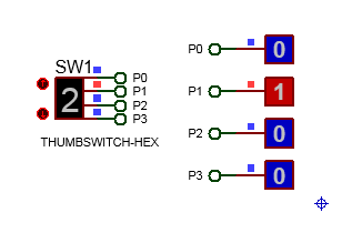 The logic state display test of the pin in proteus - Programmer Sought