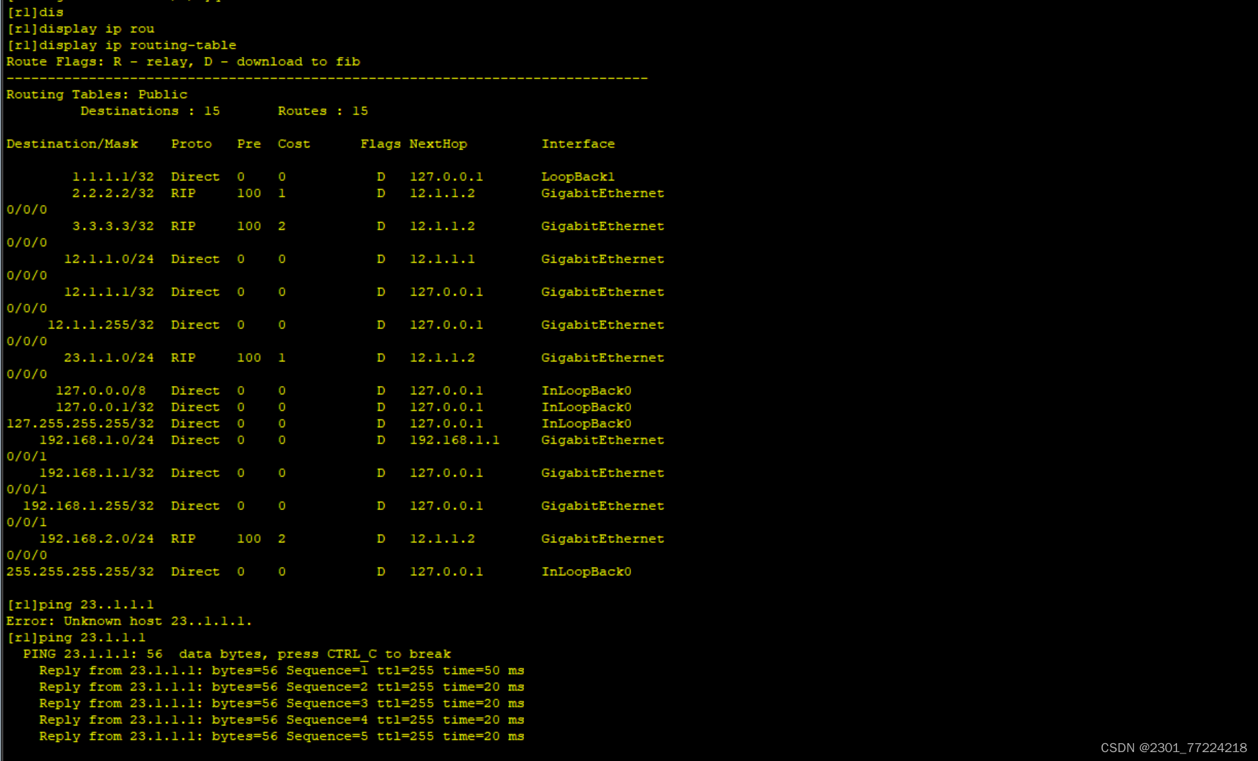 RIP实验-CSDN博客