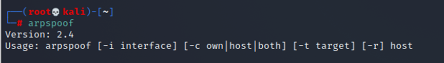 arpspoof使用教程，Kali arp欺骗，断网攻击，充当中间人转发数据包_arpspoof -i eth0 -t-CSDN博客